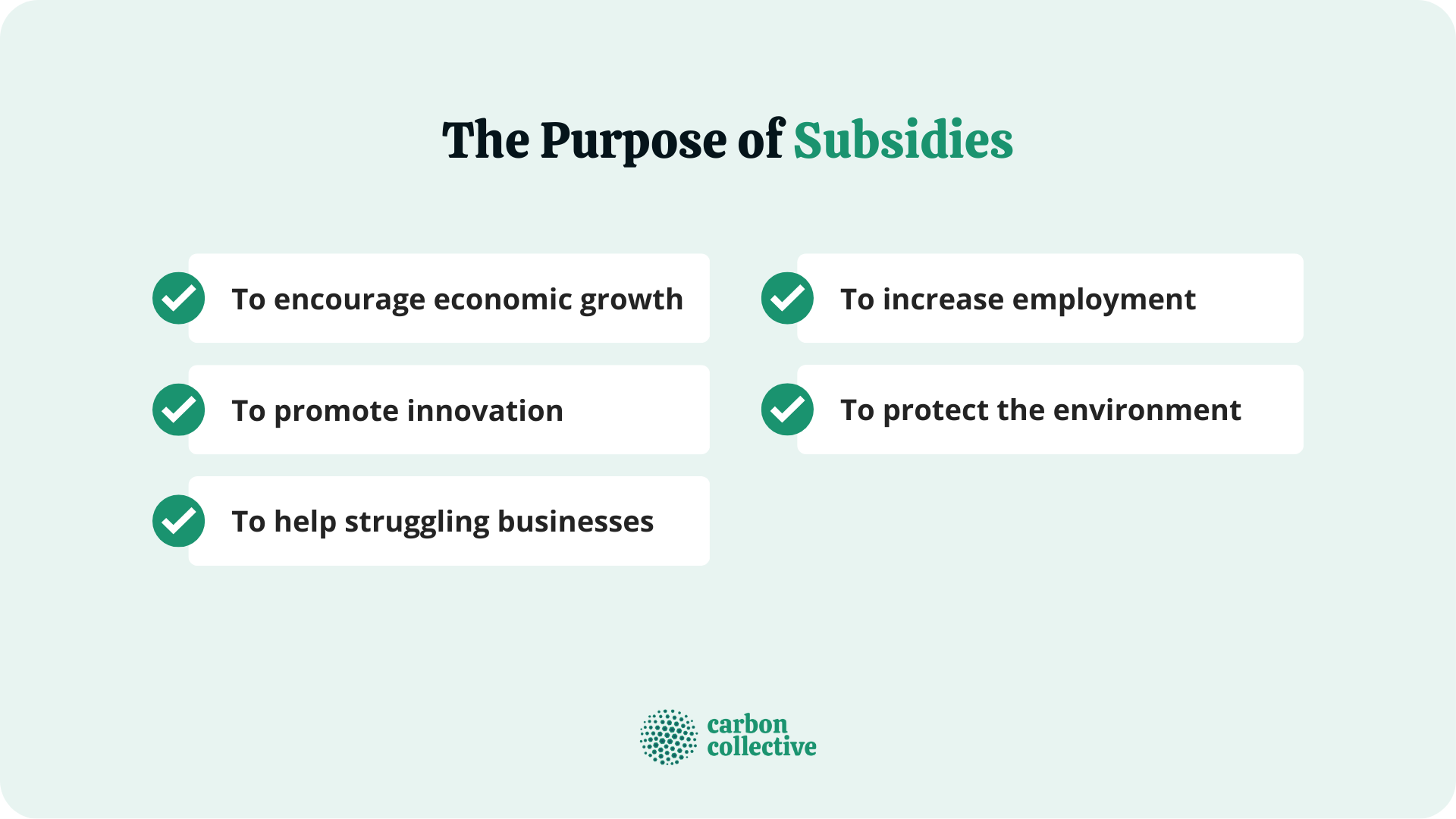 Government Subsidies | How They Work, Common Types, & Purposes